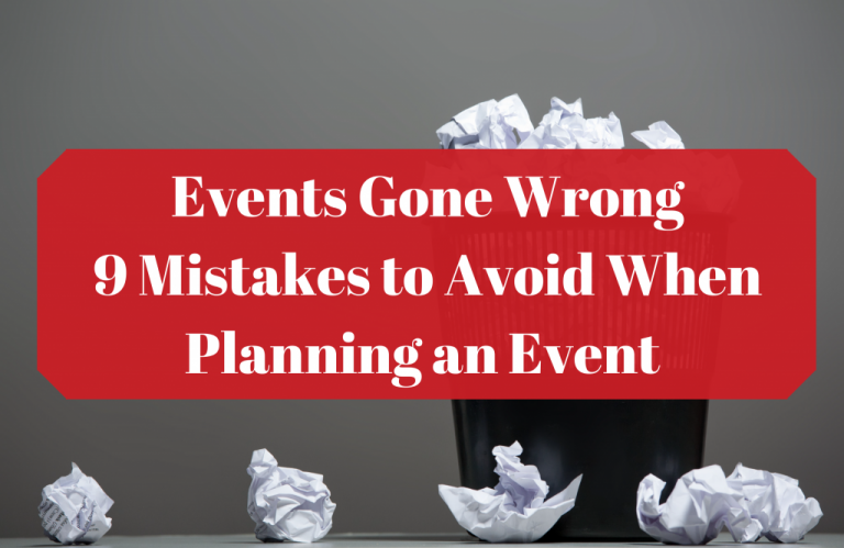 Events Gone Wrong: 9 Mistakes to Avoid When Planning an Event - Venueseeker